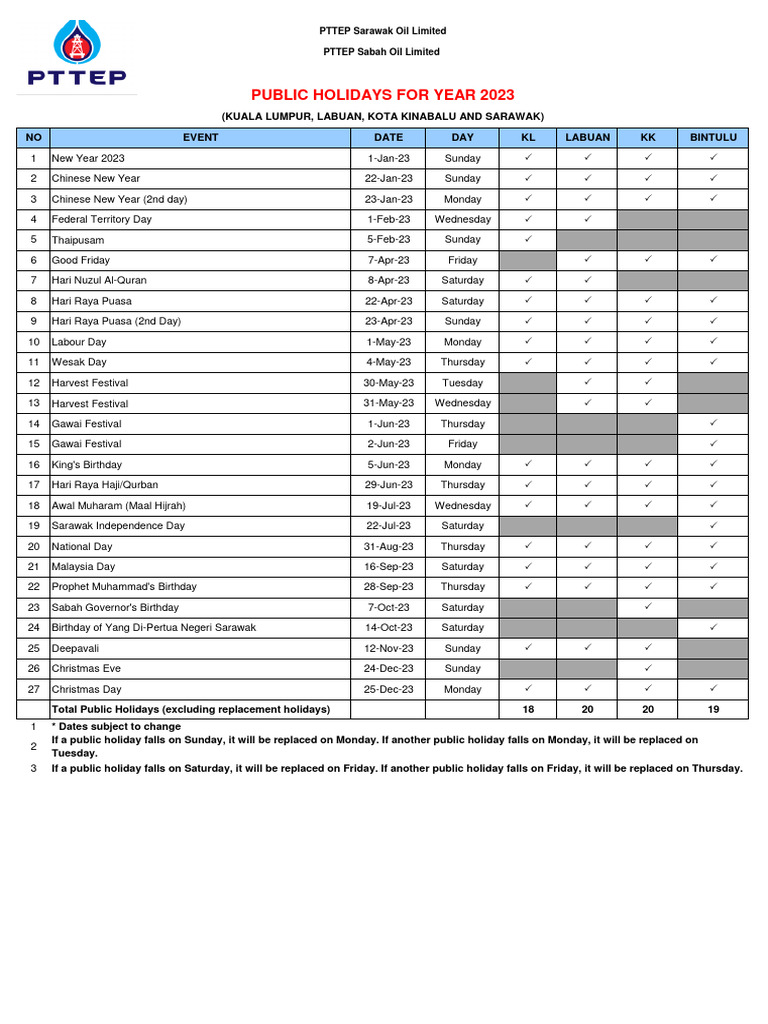 MYHolidays 2023 | PDF | Observances | Public Holiday