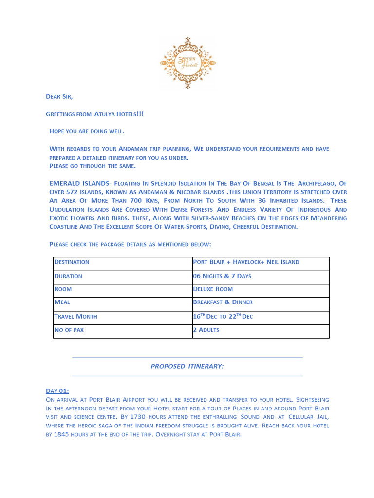 Andaman Package | PDF | Payments | Credit Card