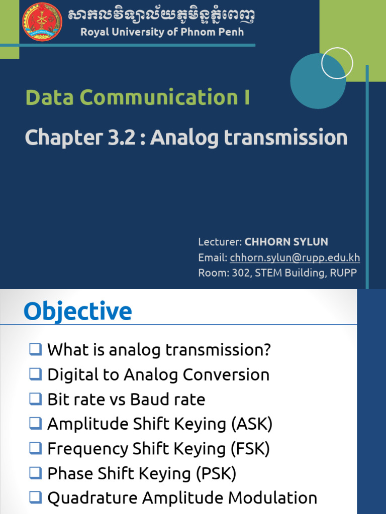 Understanding Analog Transmission Techniques | PDF | Modulation | Bit Rate