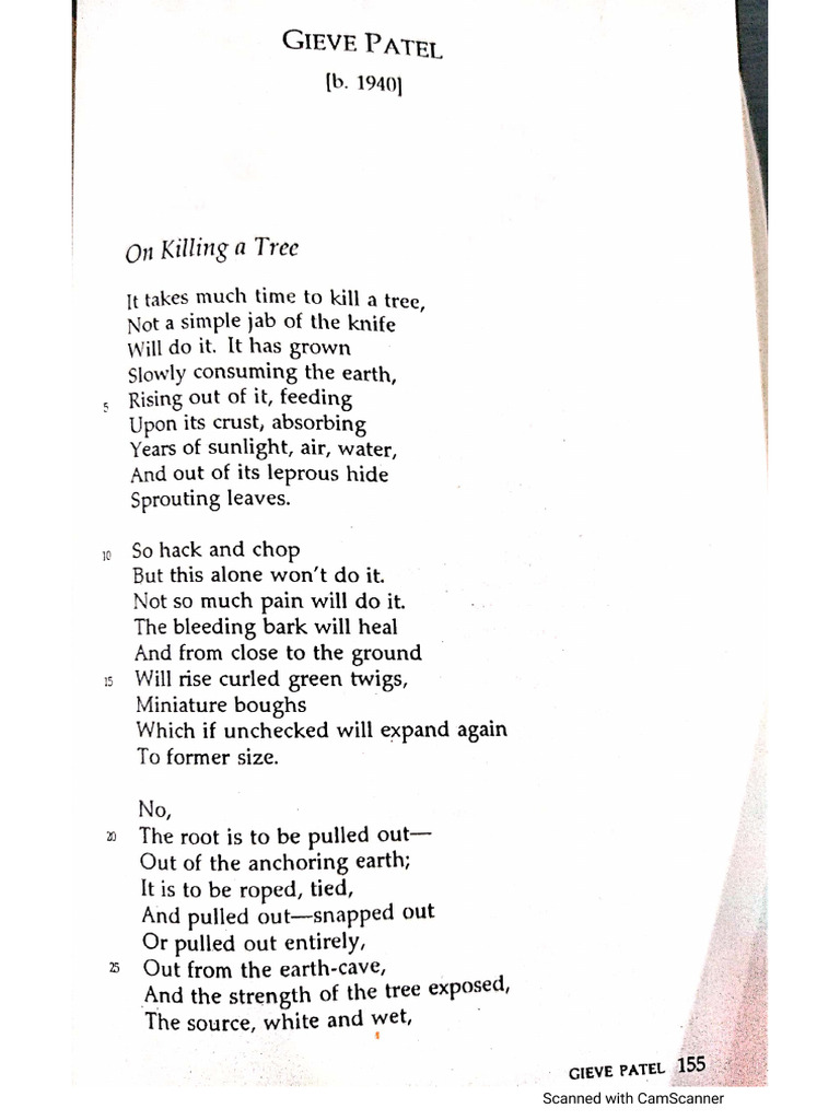 On Killing a Tree | PDF