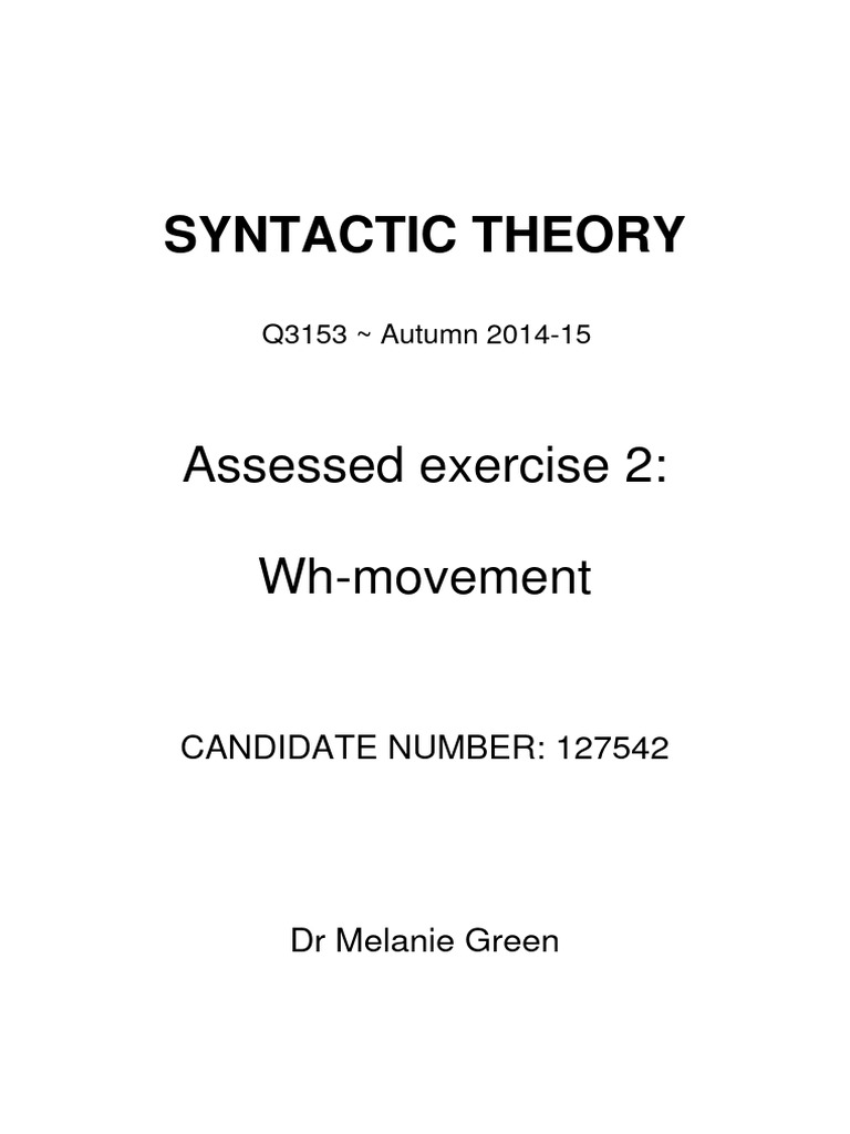 The Minimalist Program by Noam Chomsky W | PDF | Clause | English Language