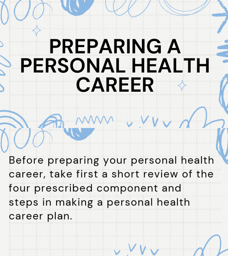 Personal Health Career Planning Guide | PDF