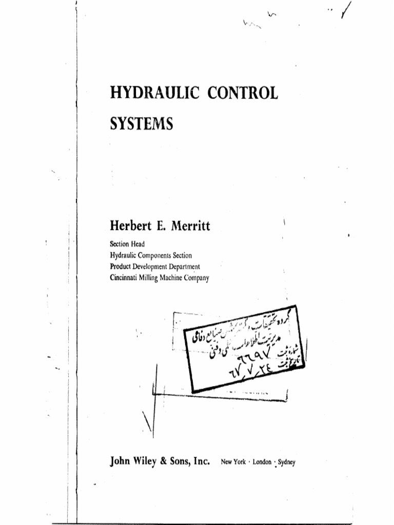 Hydraulic Control Systems Book by Herber | PDF