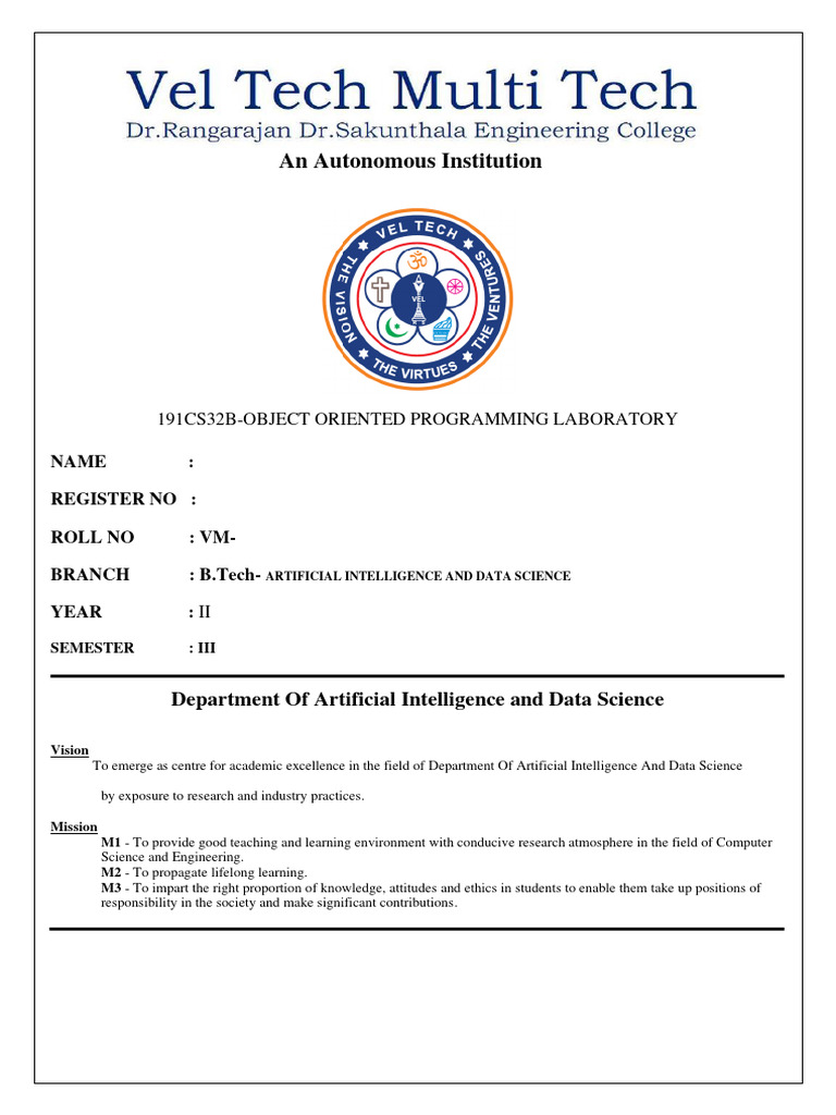 OOP lab final record | PDF | Engineering | Computer Science OOP lab final record | PDF | Engineering | Computer Science