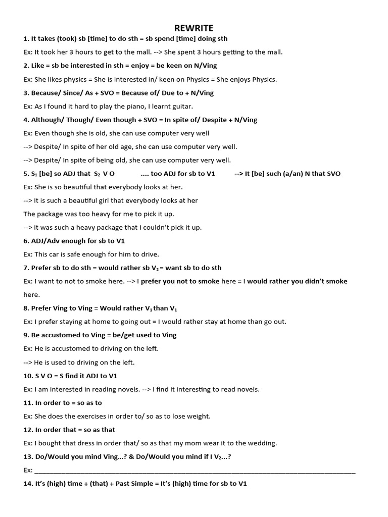 REWRITE | PDF | Language Mechanics | Linguistics