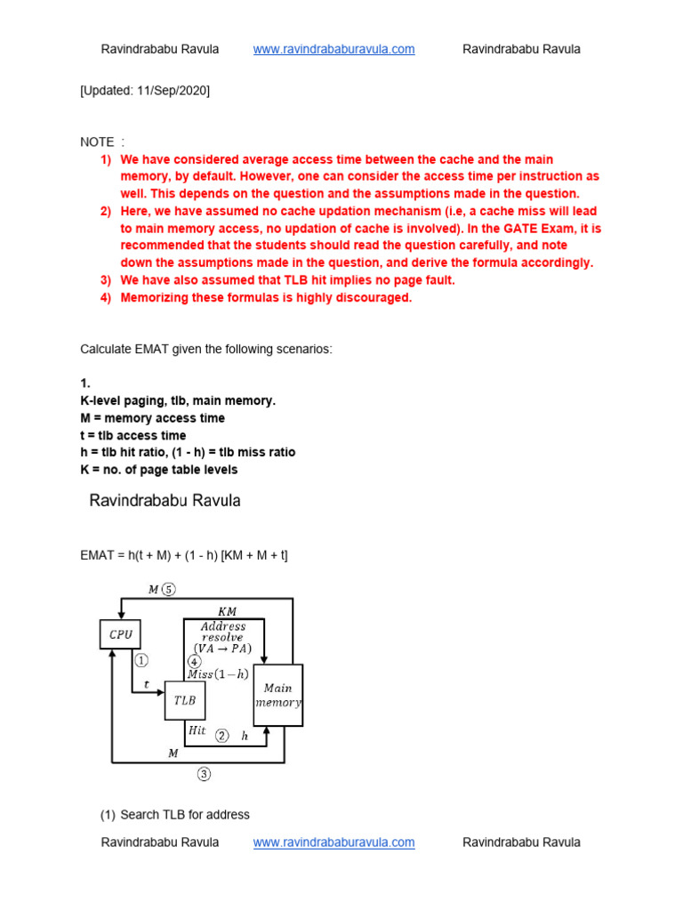 78.EMAT Formulas | PDF | Cpu Cache | Computer Hardware