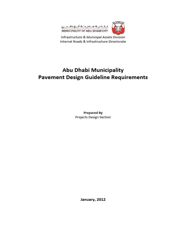 ADM Pavement Design Requirements | Download Free PDF | Road Surface | Road
