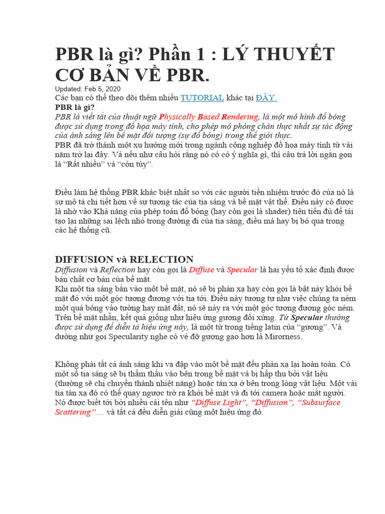 PBR Là Gì | PDF