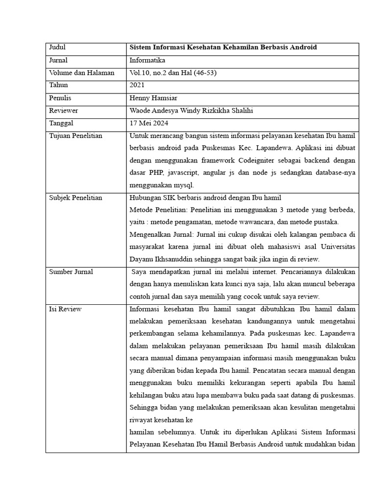 Waode Andesya Windy | PDF