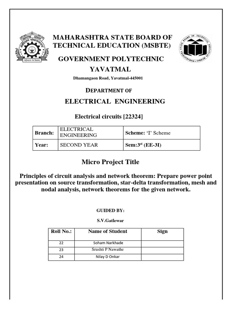 ECI sem 3 | PDF | Electrical Network | Electronics