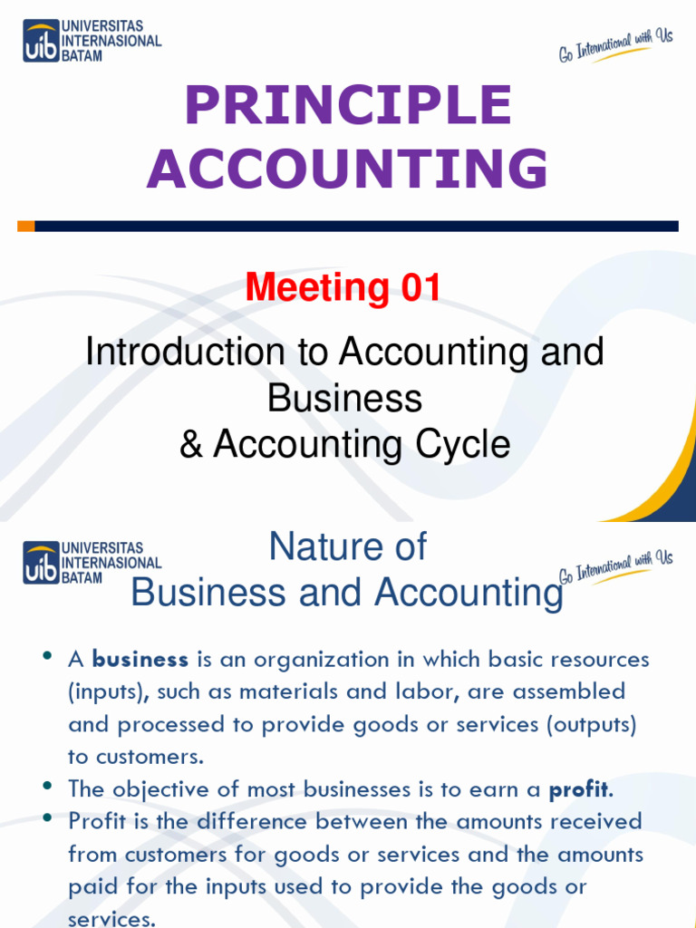 PA1 - Meeting 01 - Intro & Accounting Cycle R01 | PDF | Accounting ...