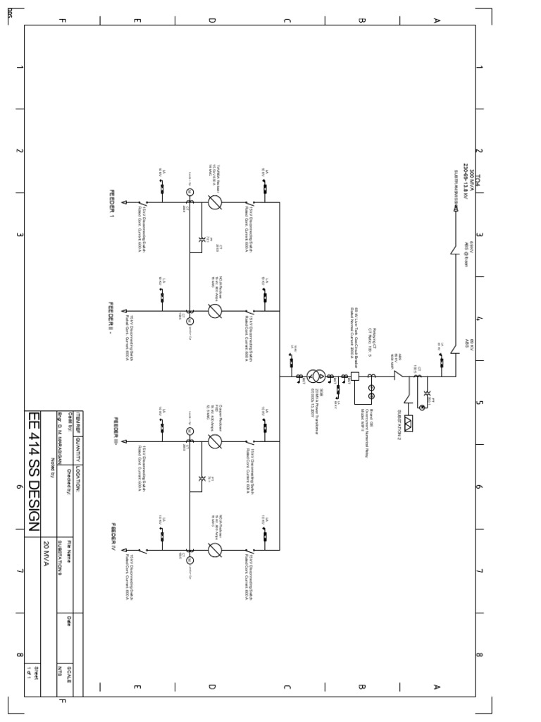 Substation 9 Electrical Layout | PDF | Electrical Substation ...