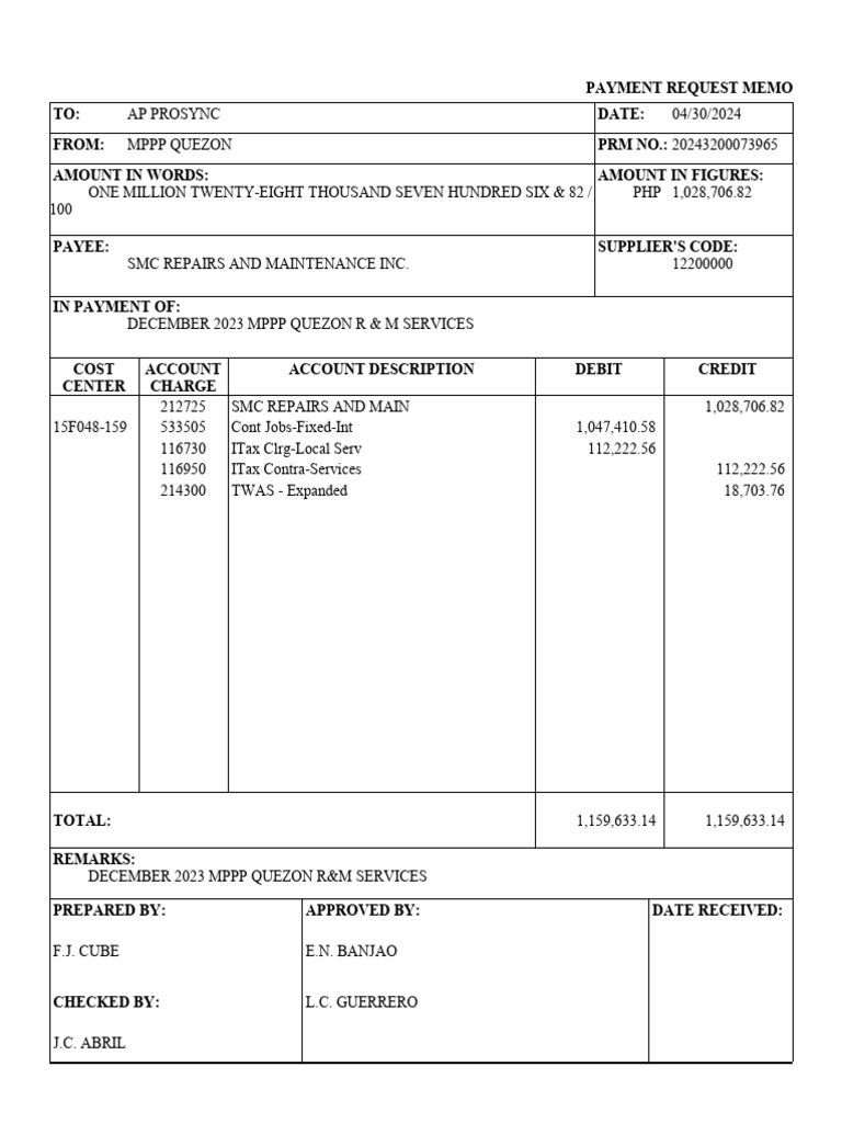 December 2023 Rmi 1 | PDF