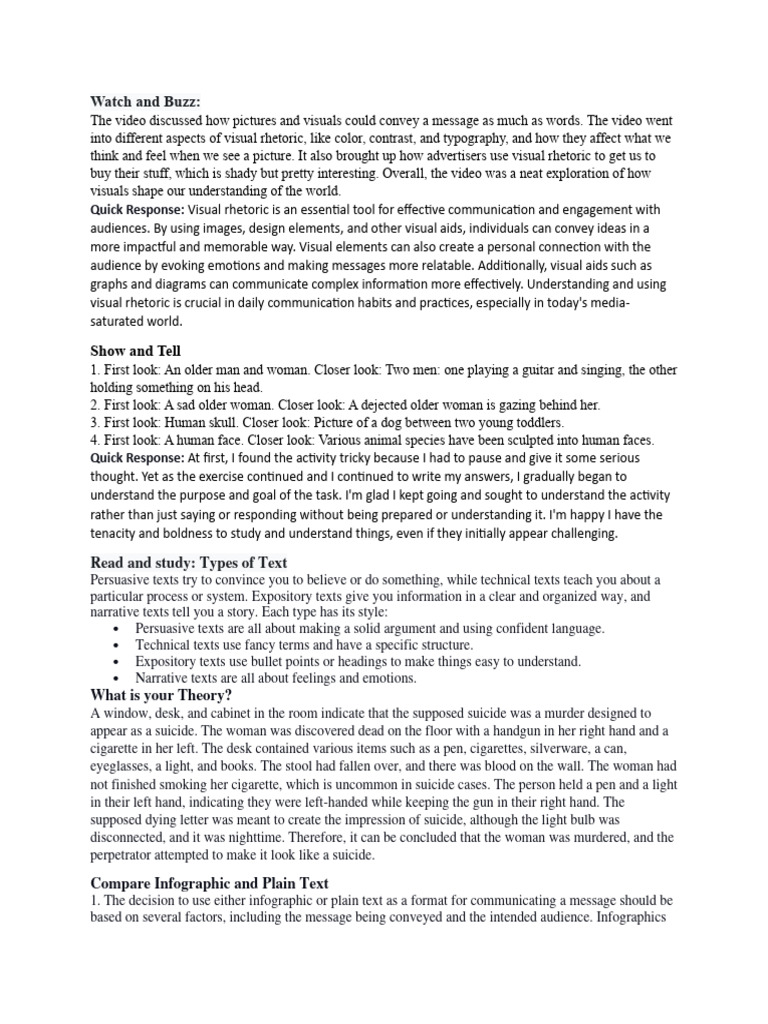 Evaluating Written and Visual Texts | PDF | Communication | Human Communication