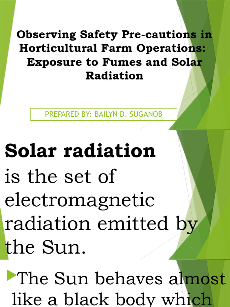 Q3-M2 Agri Crop Production FUMES AND SOLAE RADIATION - 032716 | PDF | Electromagnetic Spectrum ...