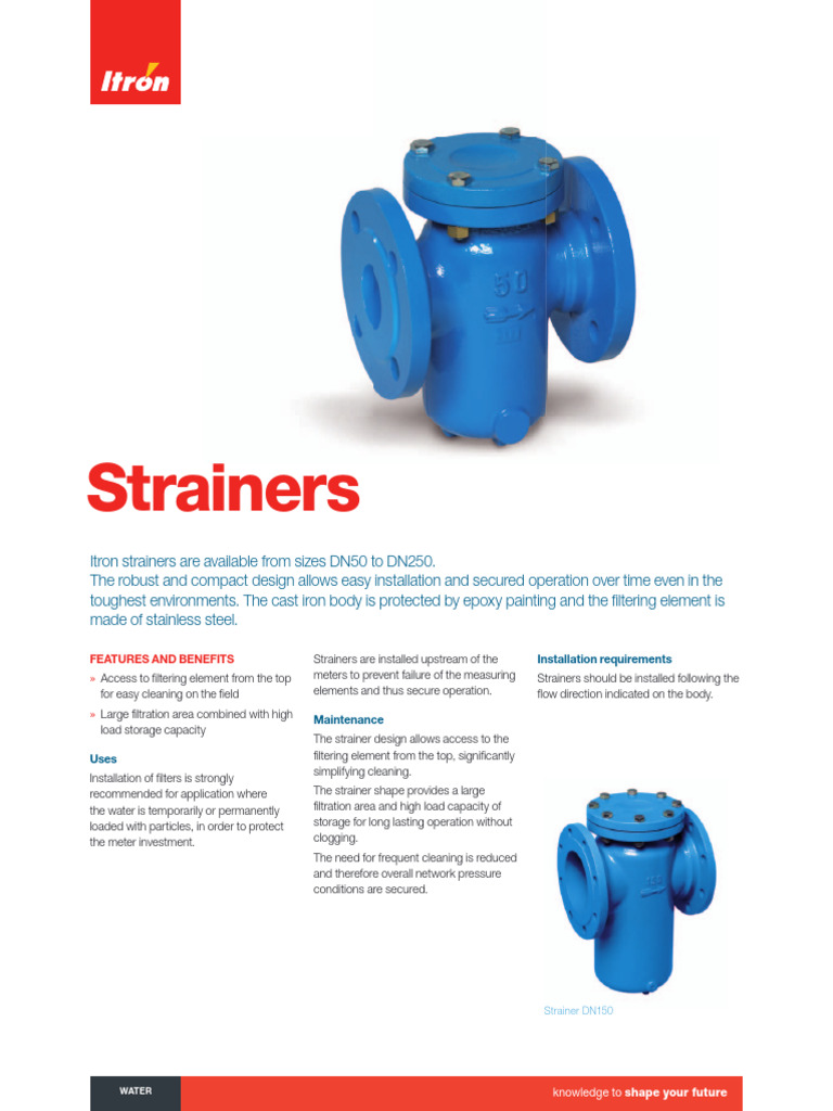 T Strainers - PB - EN - 12-11 | PDF | Filtration