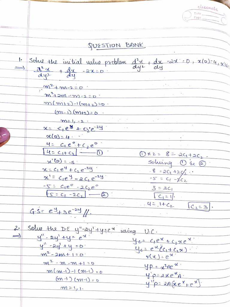 Advanced Math Problem Set | PDF