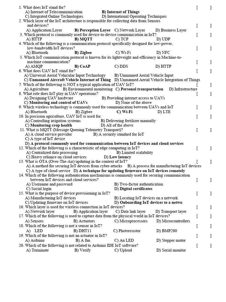 Iot | PDF | Internet Of Things | Computer Network