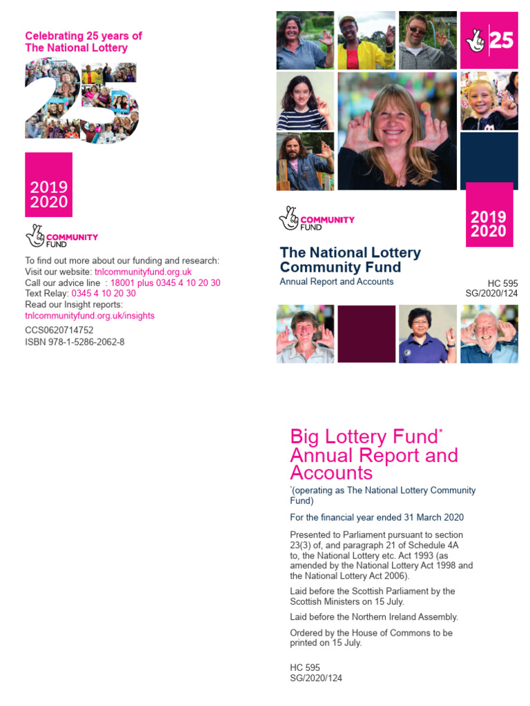 The National Lottery Community Fund (Annual Report and Accounts) (2019 ...