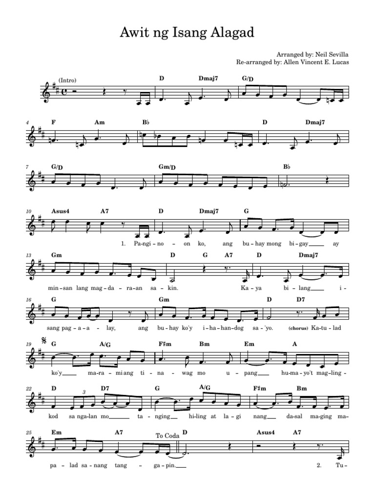 Awit NG Isang Alagad | PDF