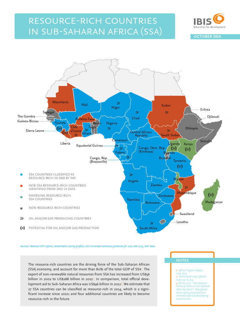 Resource-Rich Countries in Sub-Saharan Africa (Ssa) : OCTOBER 2014 ...