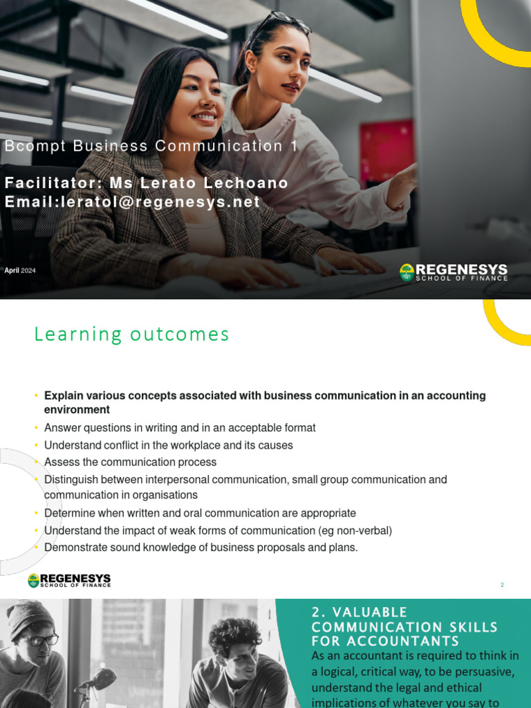 Essential Communication Skills for Accountants | PDF | Communication ...