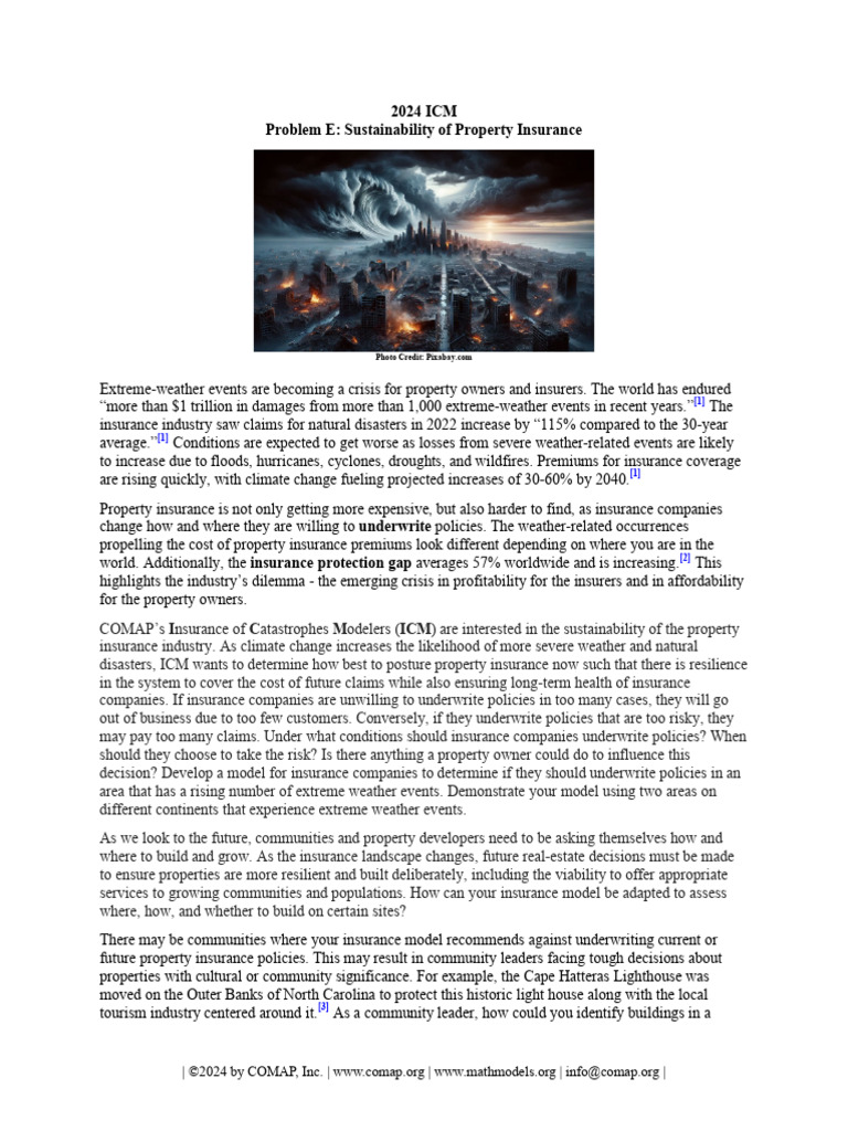 2024_ICM_Problem_E_FINAL | PDF | Insurance | Artificial Intelligence