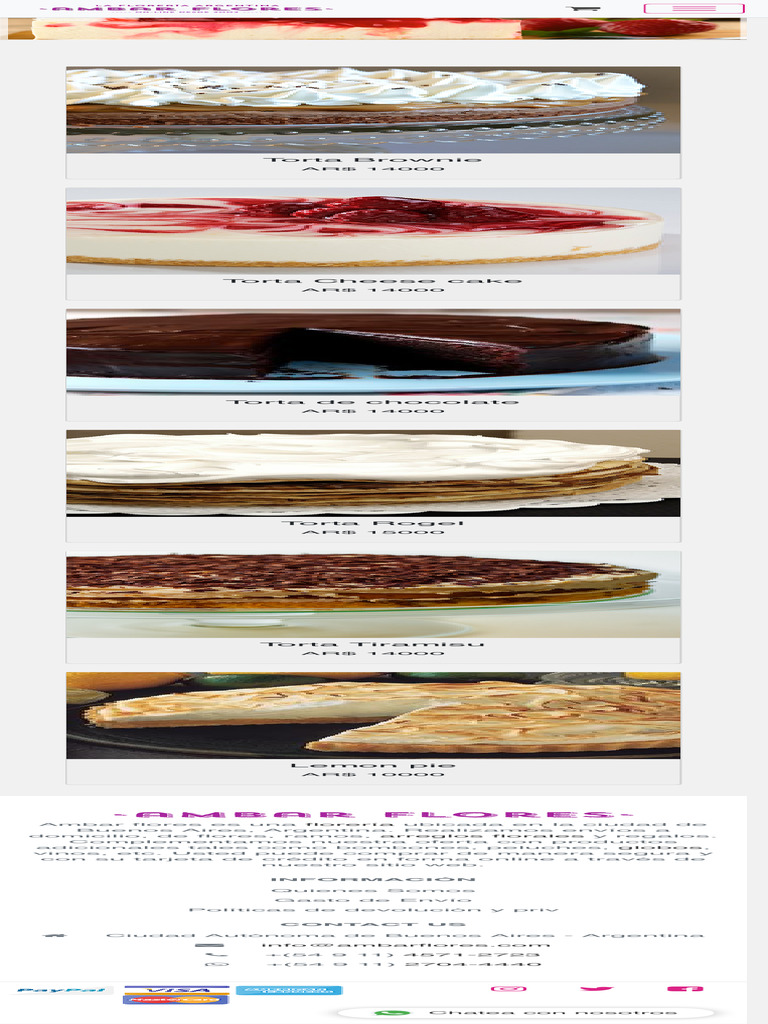 Envío de tortas a domicilio. Pasteles de cumpleaños. Tartas. Buenos Aires, Argentina | PDF