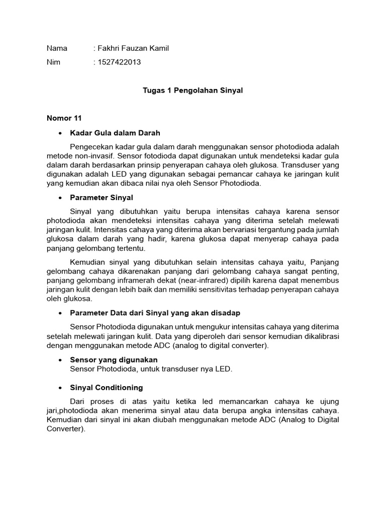 Fakhri Fauzan - 1527422013 - Tugas 1 - Pengolahan Sinyal | PDF | Sains ...