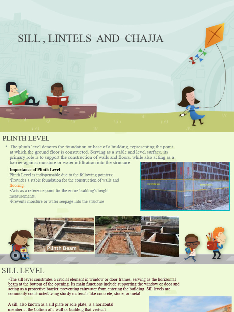 Sill, Lintels and Chajja | PDF | Framing (Construction) | Wall