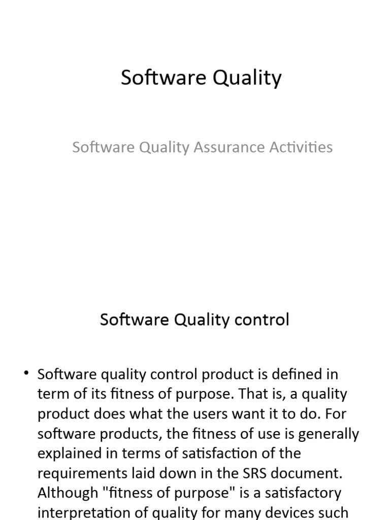 Software Quality Unit 6 SE | PDF | Project Management | Performance ...