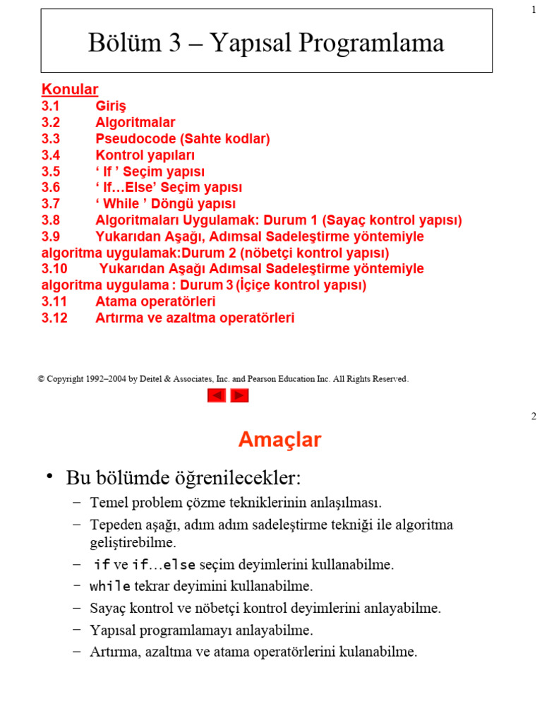 C Programlama-3 | PDF