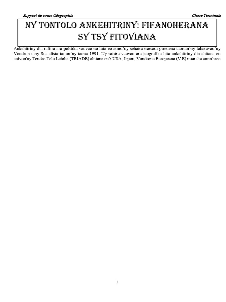 Tantara Terminale | PDF