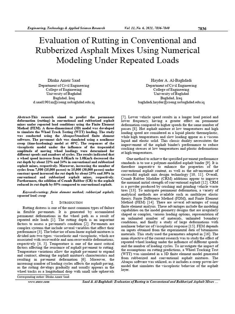 FEM based rut prog | PDF | Finite Element Method | Creep (Deformation)