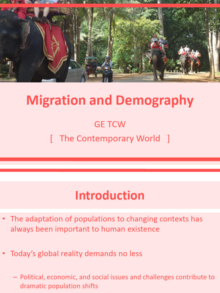 Lesson 10 Migration and Demography 1 | PDF | Human Migration | Demography