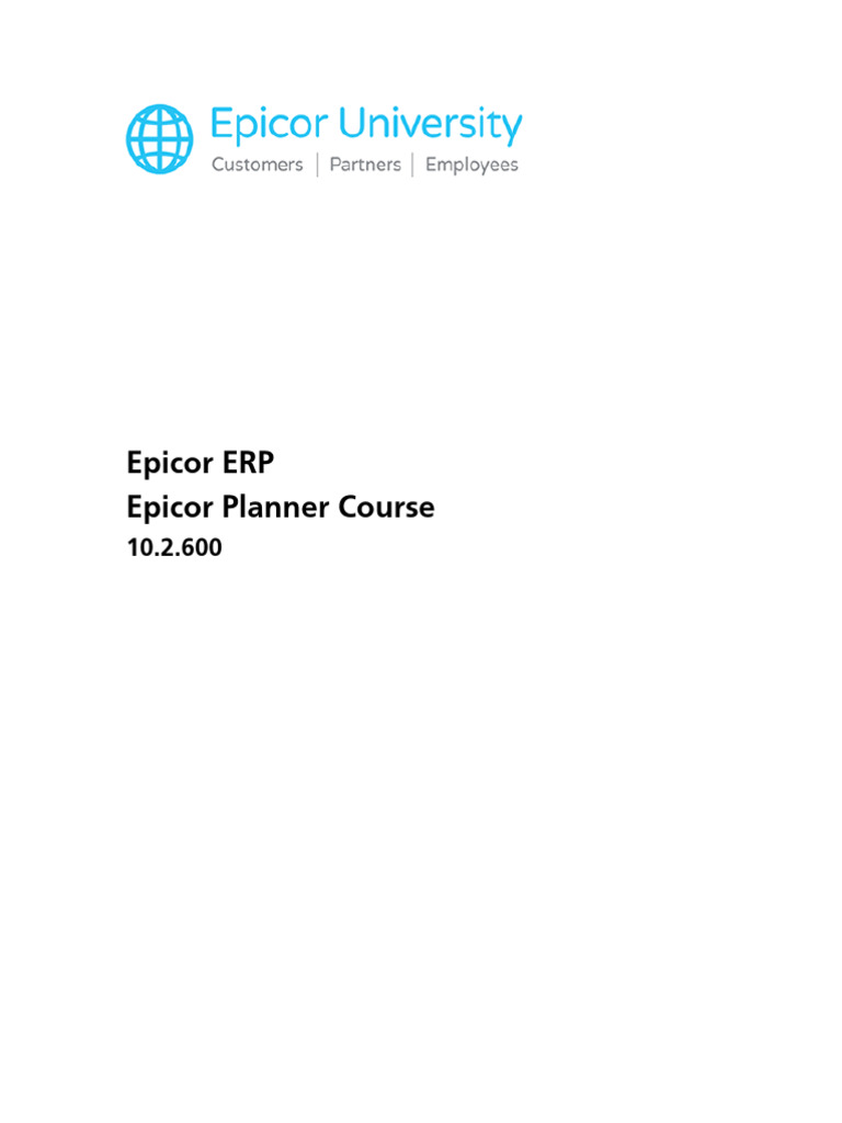 Epicor EPM Canvas Planning Course | Download Free PDF | Microsoft Excel | Databases