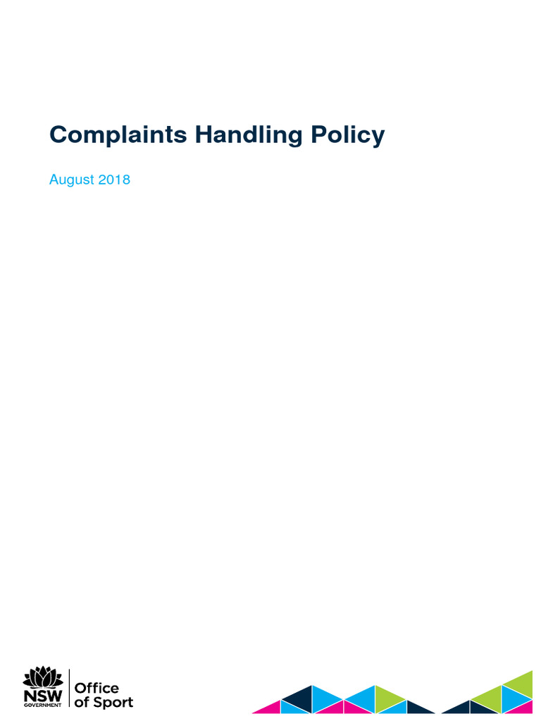 Complaints Handling Policy | PDF | Policy | Privacy