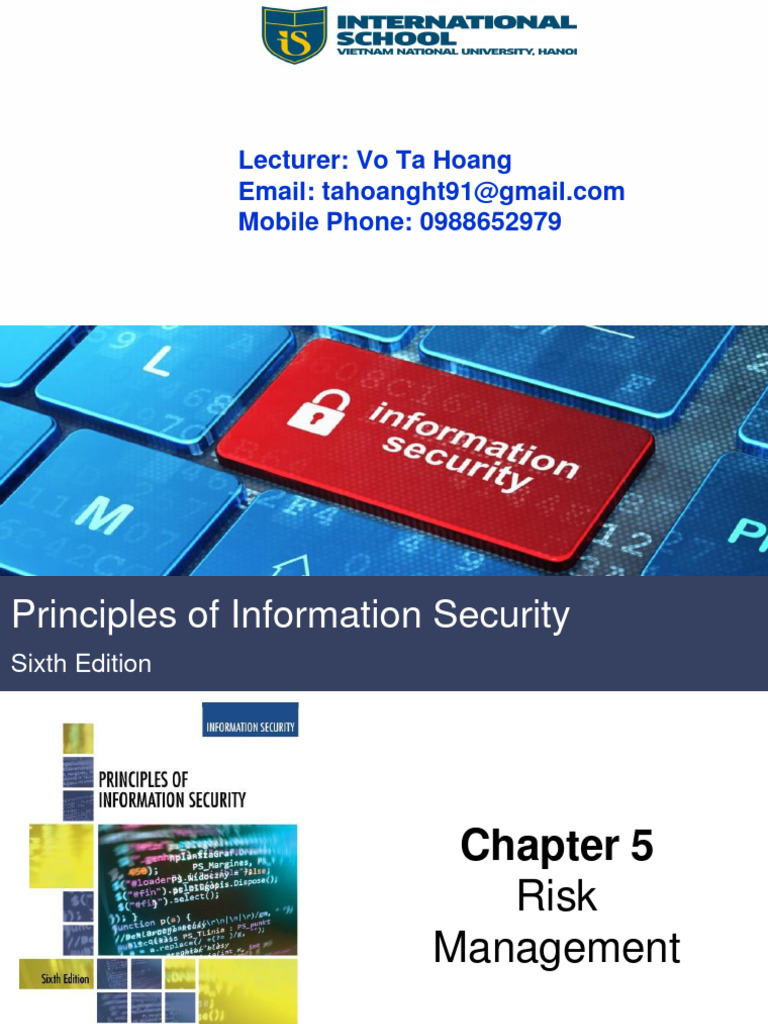 Information Security - Ch05 | PDF | Risk | Copyright