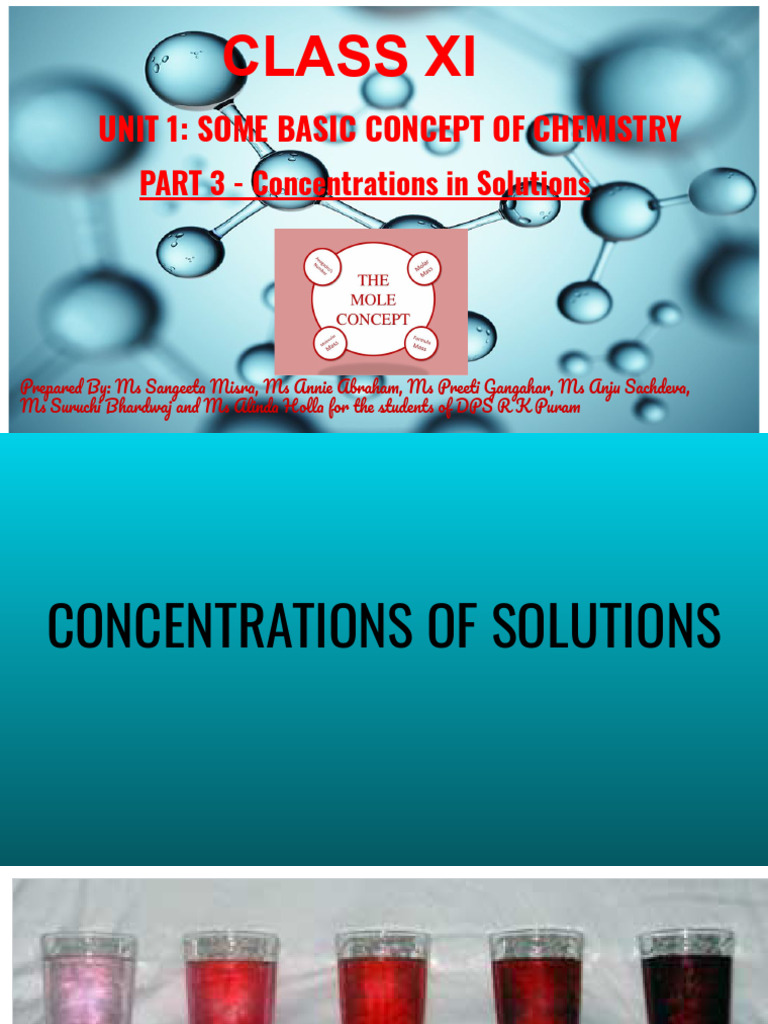 Basic concept part 3 | Download Free PDF | Mass Concentration ...