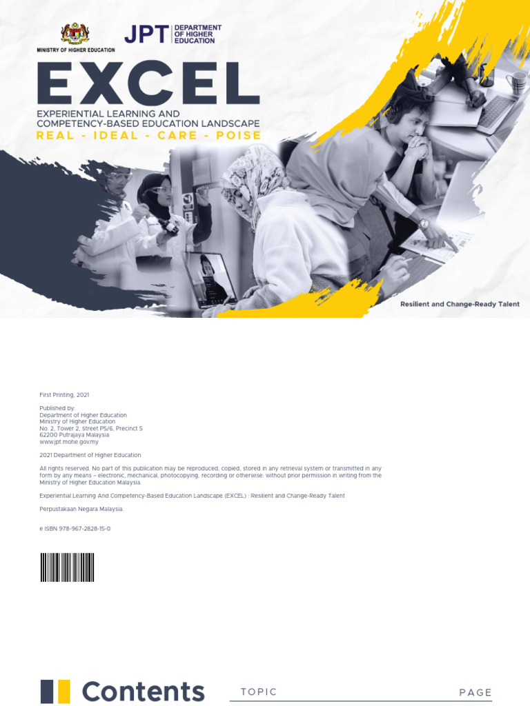 EXCEL Experiential Learning and Competency-Based Education Landscape Ebook | PDF | Learning ...
