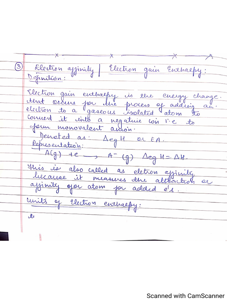 Electron Affinity | PDF