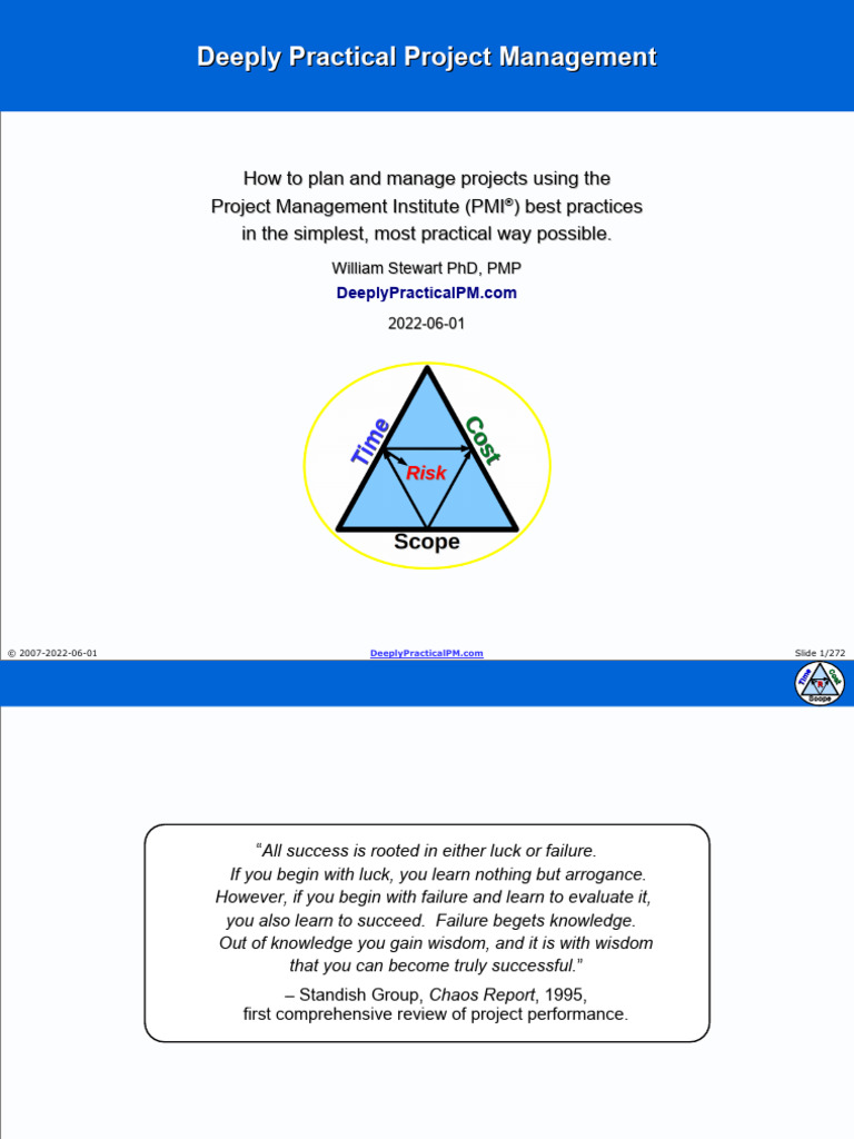 Slide - Deeply Practical Project Management | PDF | Project Management ... Slide - Deeply Practical Project Management | PDF | Project Management ...