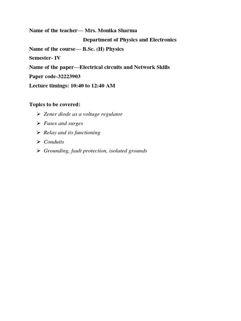 Lect 35 and 36 | PDF | Diode | Electrical Equipment