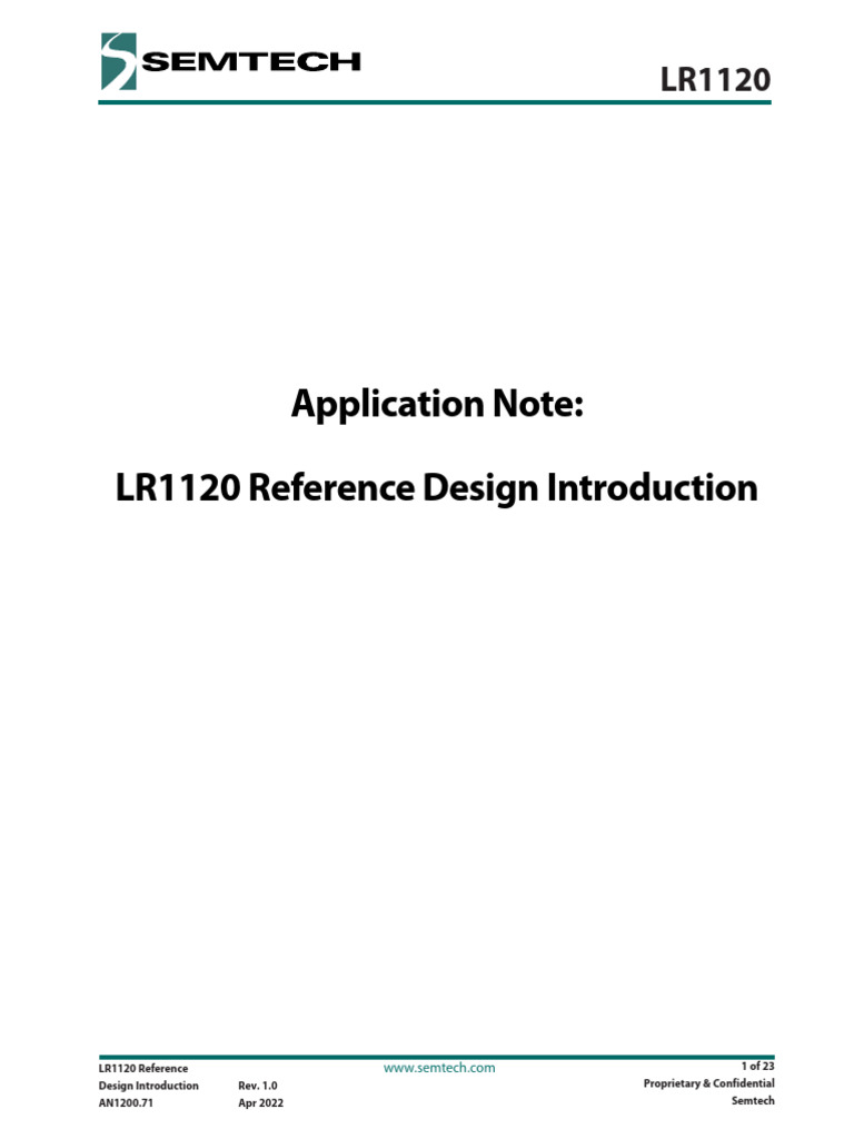 LR1120 Reference Design Overview | PDF | Printed Circuit Board | High ...