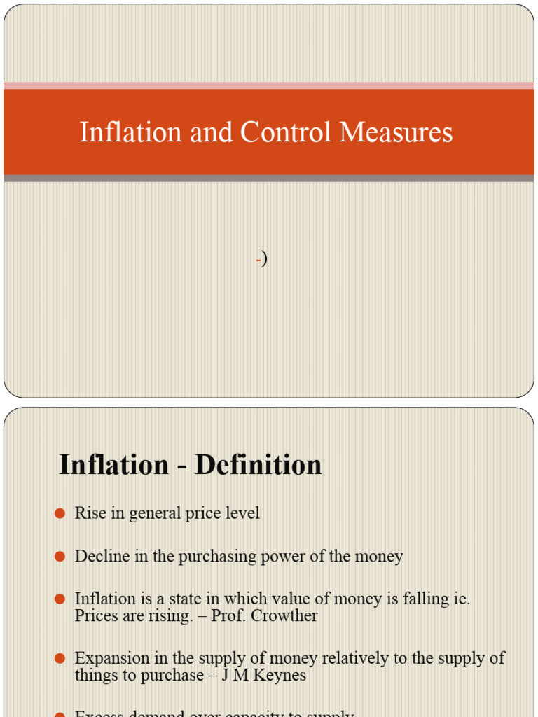 Me M5 Inflation | PDF | Inflation | Deflation