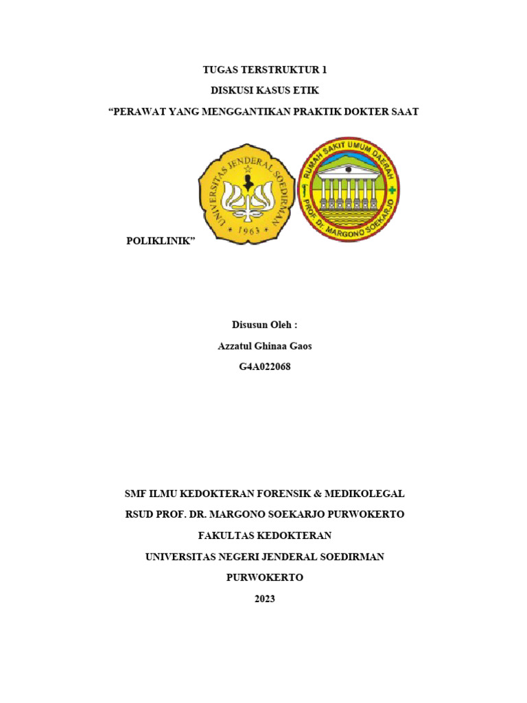 TUGAS TERSTRUKTUR - Azzatul Ghinaa Gaos - G4A022068 | PDF