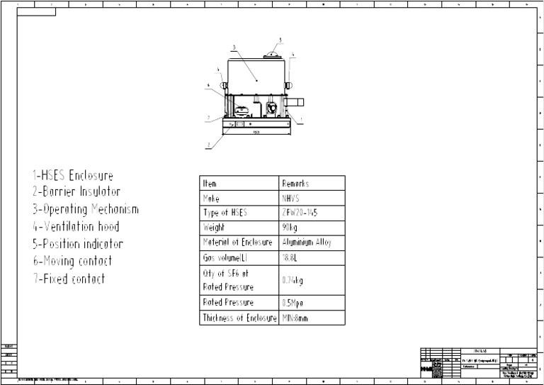 Sl 3 P6 145kv Gis Component Hses Pdf