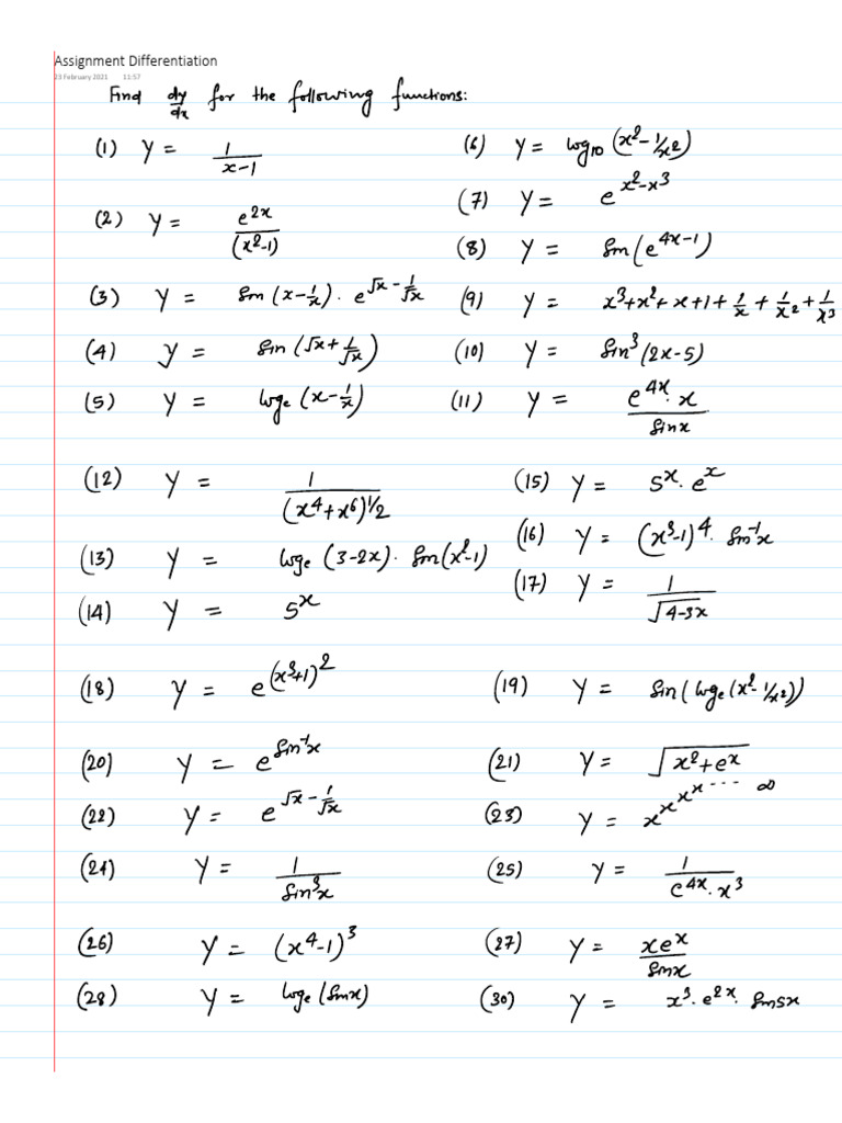 001 Differentiation Pdf