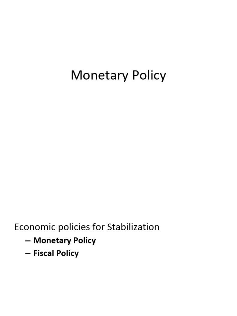 Monetary Policy | PDF | Money Supply | Reserve Bank Of India