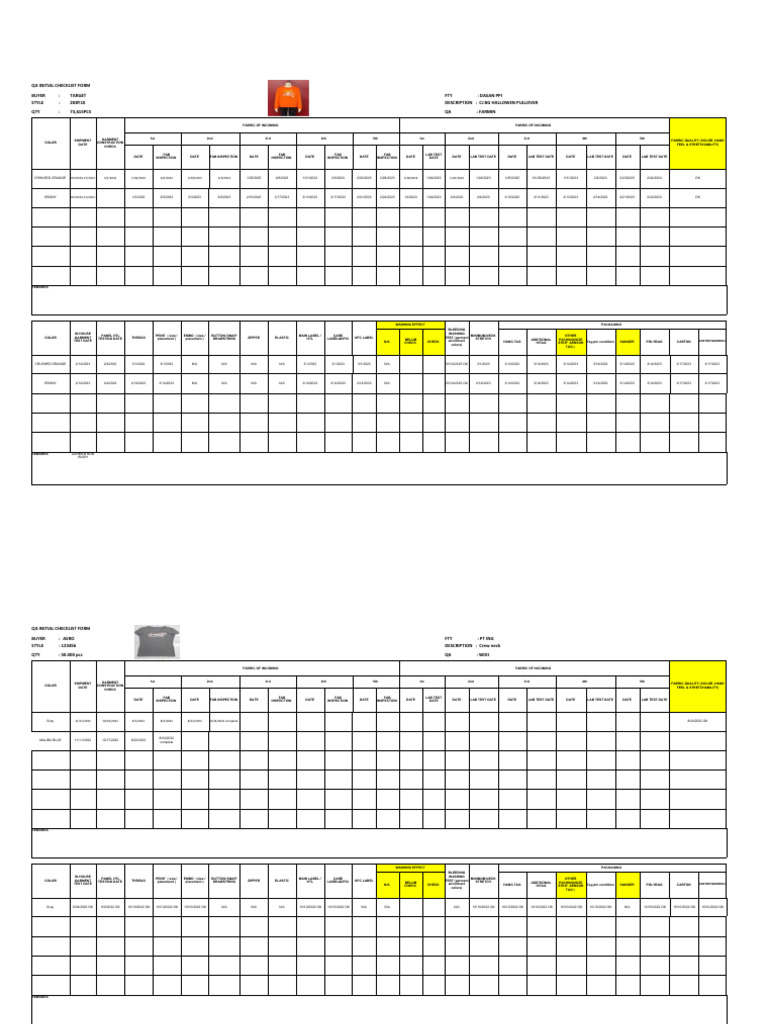 Initial Checklist Style 2k8y1x (Update On November 16th 2022) | PDF ...